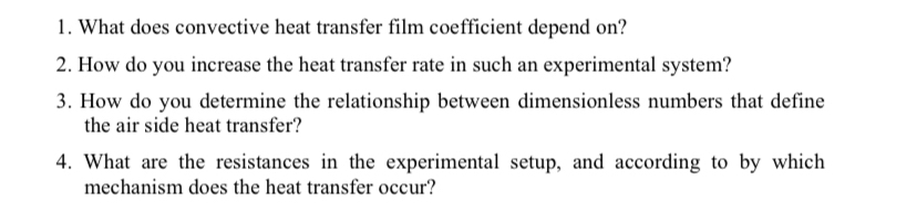 Solved What does convective heat transfer film coefficient | Chegg.com