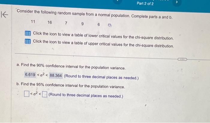 Solved Consider the following random sample from a normal | Chegg.com