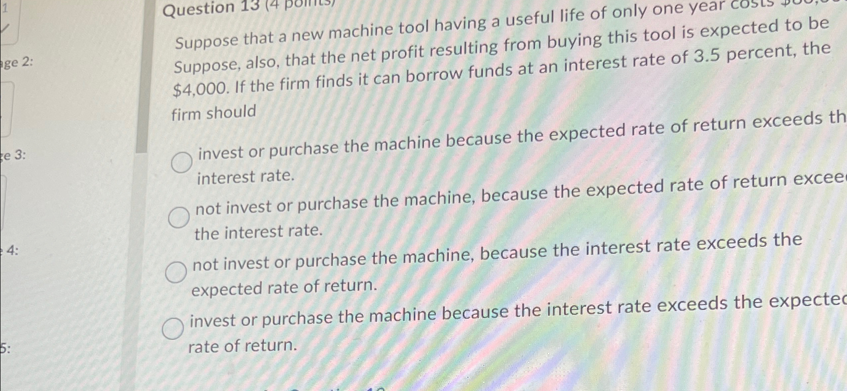 Solved Suppose that a new machine tool having a useful life | Chegg.com