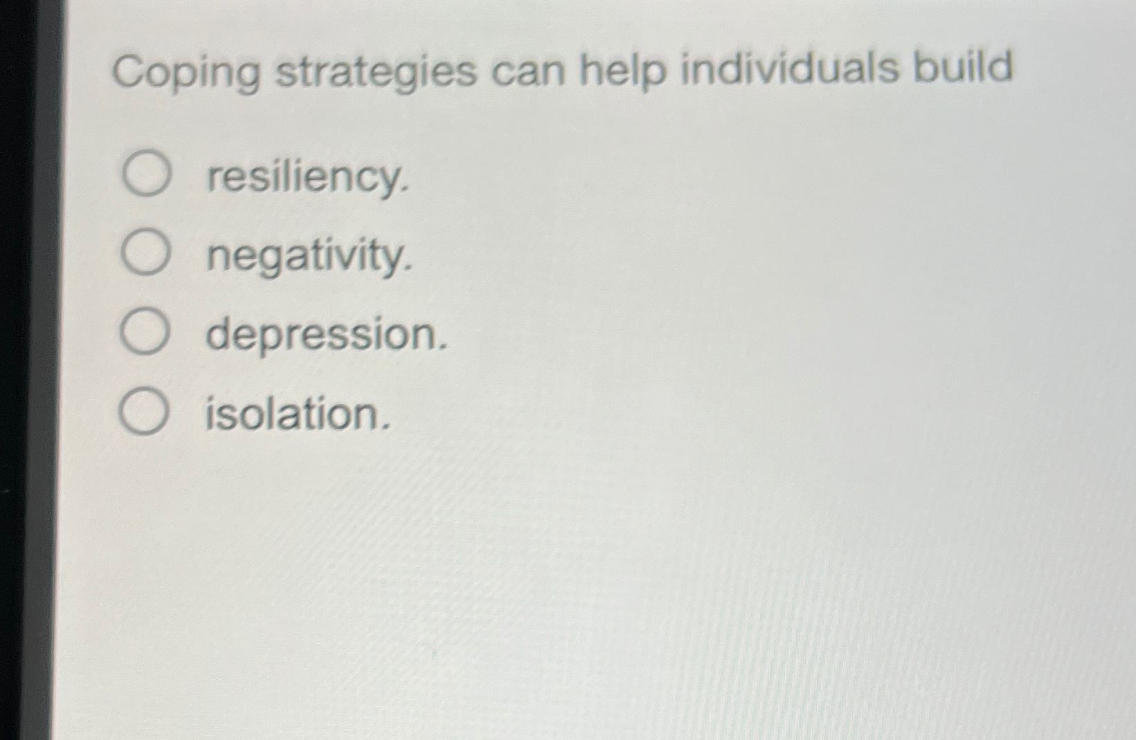Solved Coping strategies can help individuals | Chegg.com