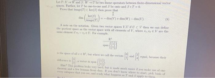 Solved Please help with this advanced linear algebra | Chegg.com