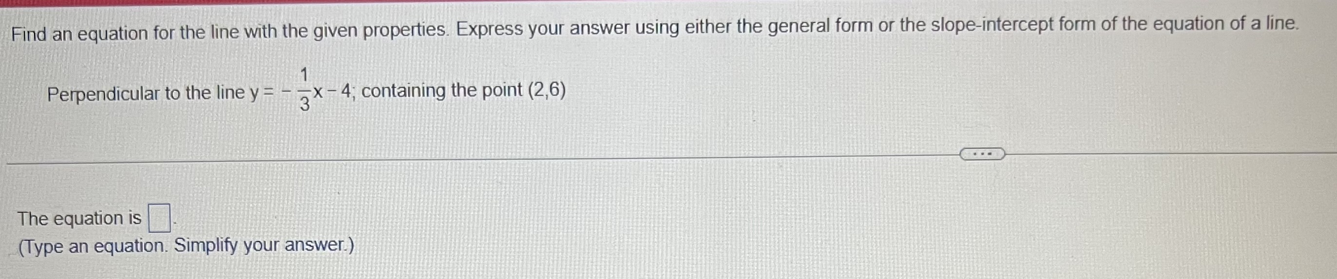 Solved Find an equation for the line with the given | Chegg.com