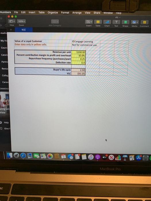 Solved Numbers File Edit Insert Table Organize Format | Chegg.com