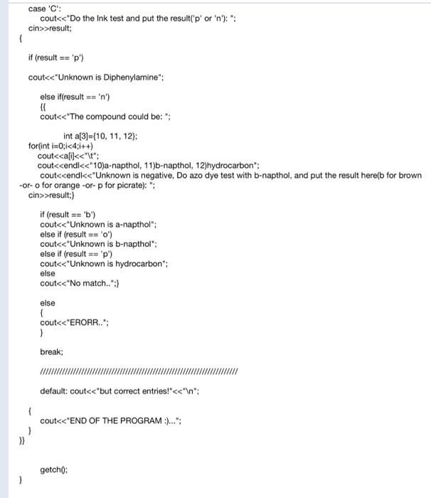 Solved case 'B': 1 couter"Do the Solubility test and put the | Chegg.com