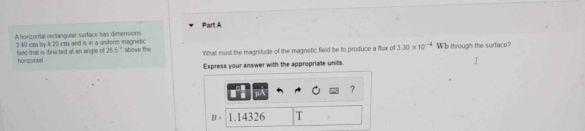 Solved A horizontal rectangular surface has dimensions 340 | Chegg.com