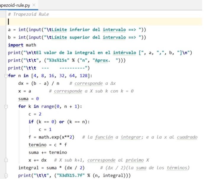 Solved Modify the above program, implement the MIDPOINT RULE | Chegg.com