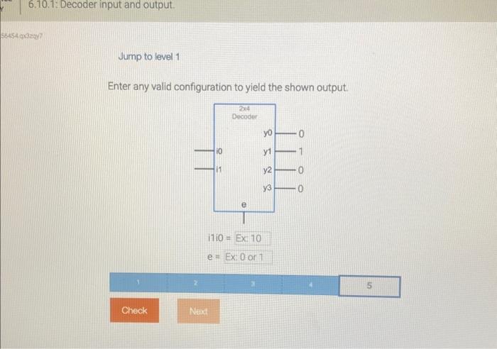 Solved Enter any valid configuration to yield the shown | Chegg.com