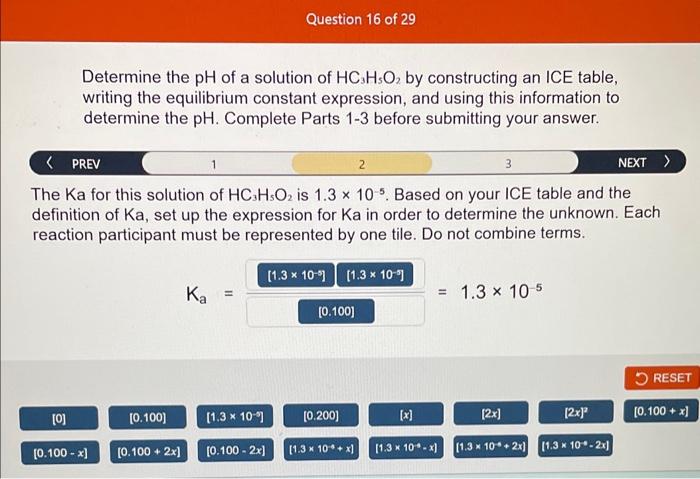 Solved Determine the pH of a solution of HC3H5O2 by | Chegg.com