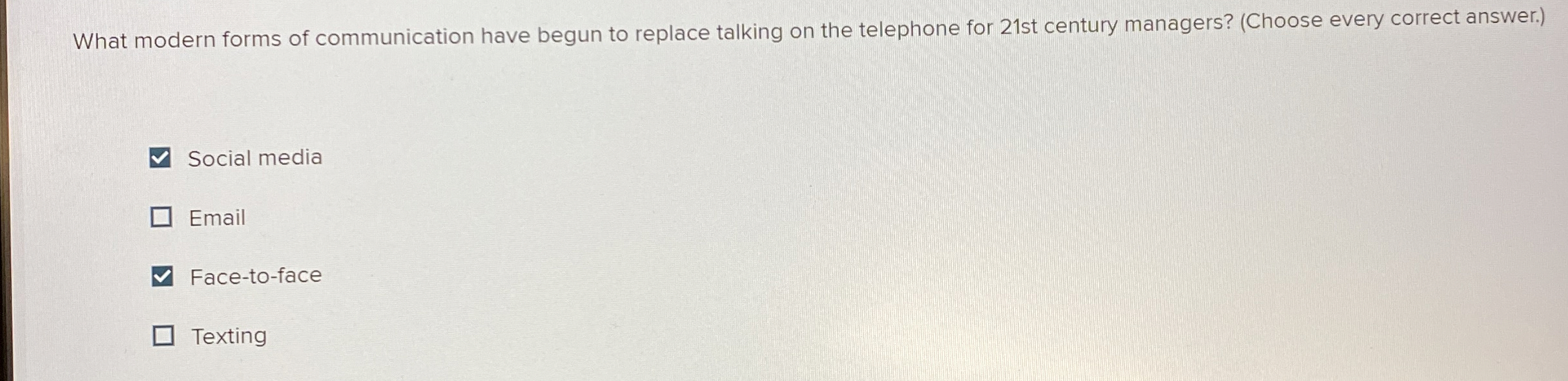 Solved What modern forms of communication have begun to | Chegg.com
