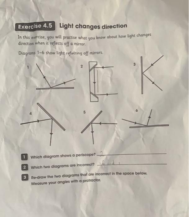 Solved Exercise 4.5 Light changes direction In this | Chegg.com