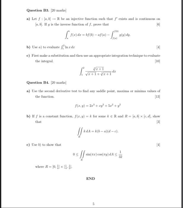 Solved a) Let f:[a,b]→R be an injective function such that | Chegg.com
