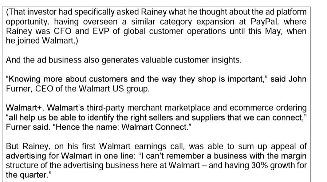 Solved Walmart's Advertising Revenue Is Small But Soaring | Chegg.com