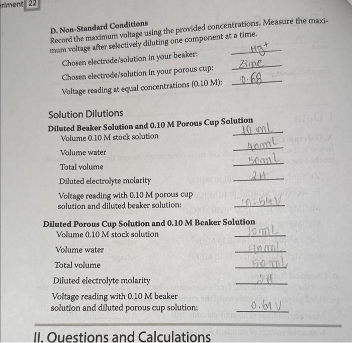 Solved A. Galvanic Cells Below is the notation for each cell | Chegg.com