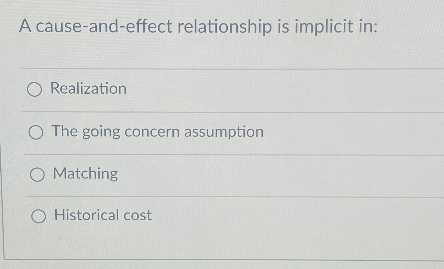 Solved A cause-and-effect relationship is implicit | Chegg.com