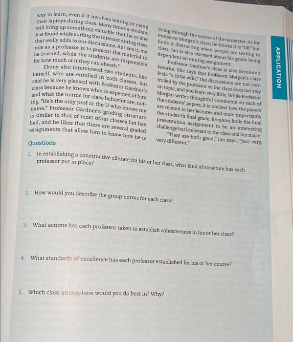 8.1 Case Study-A Tale of Two Classes be mote | Chegg.com