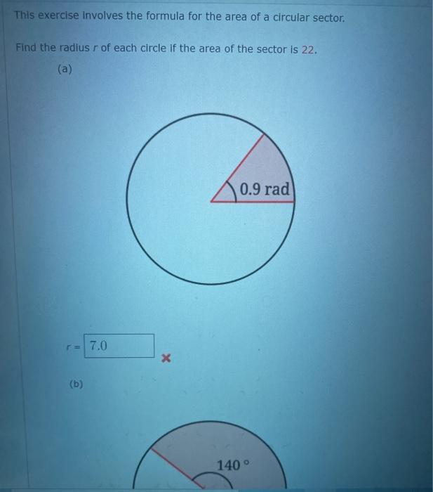 Solved This exercise involves the formula for the area of a | Chegg.com