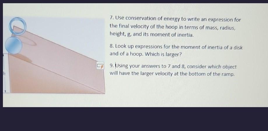 Solved A hoop and a disk of identical mass and radius are | Chegg.com