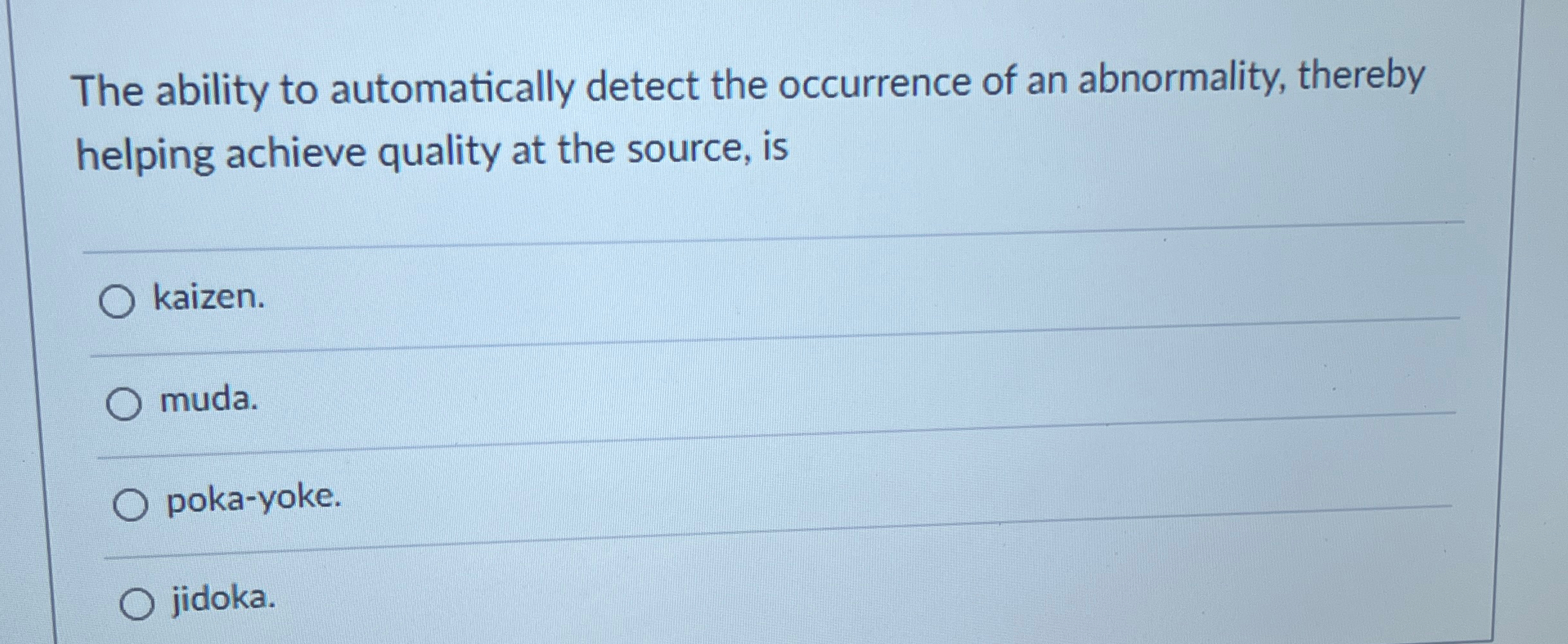 Solved The ability to automatically detect the occurrence of | Chegg.com