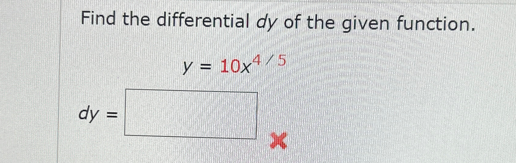 Solved Find the differential dy ﻿of the given | Chegg.com