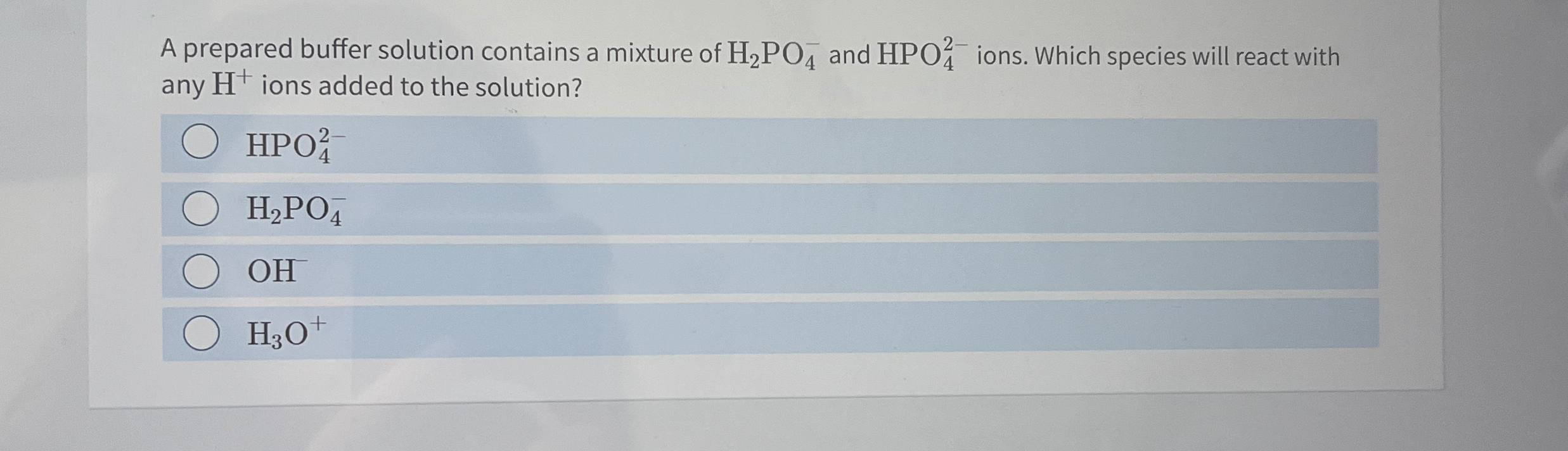 High Quality SOLUTION A prepared buffer solution contains a mixture of | Chegg.com