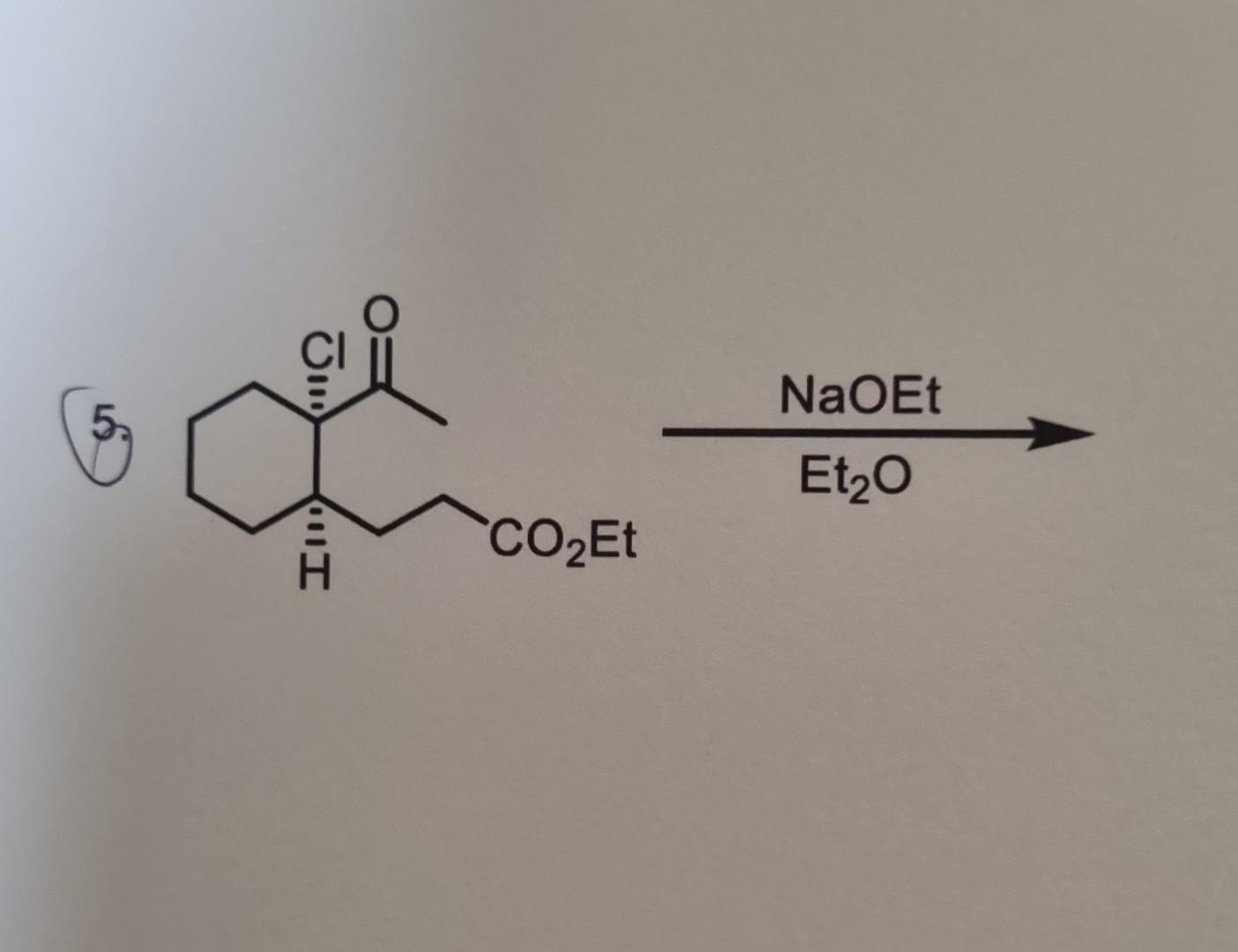 Solved 6 Et2O NaOEt | Chegg.com