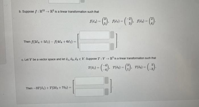 Solved a. Suppose f:R2→R3 is a linear transformation such | Chegg.com