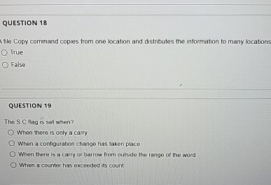 Solved QUESTION 18file Copy command copies from one location | Chegg.com