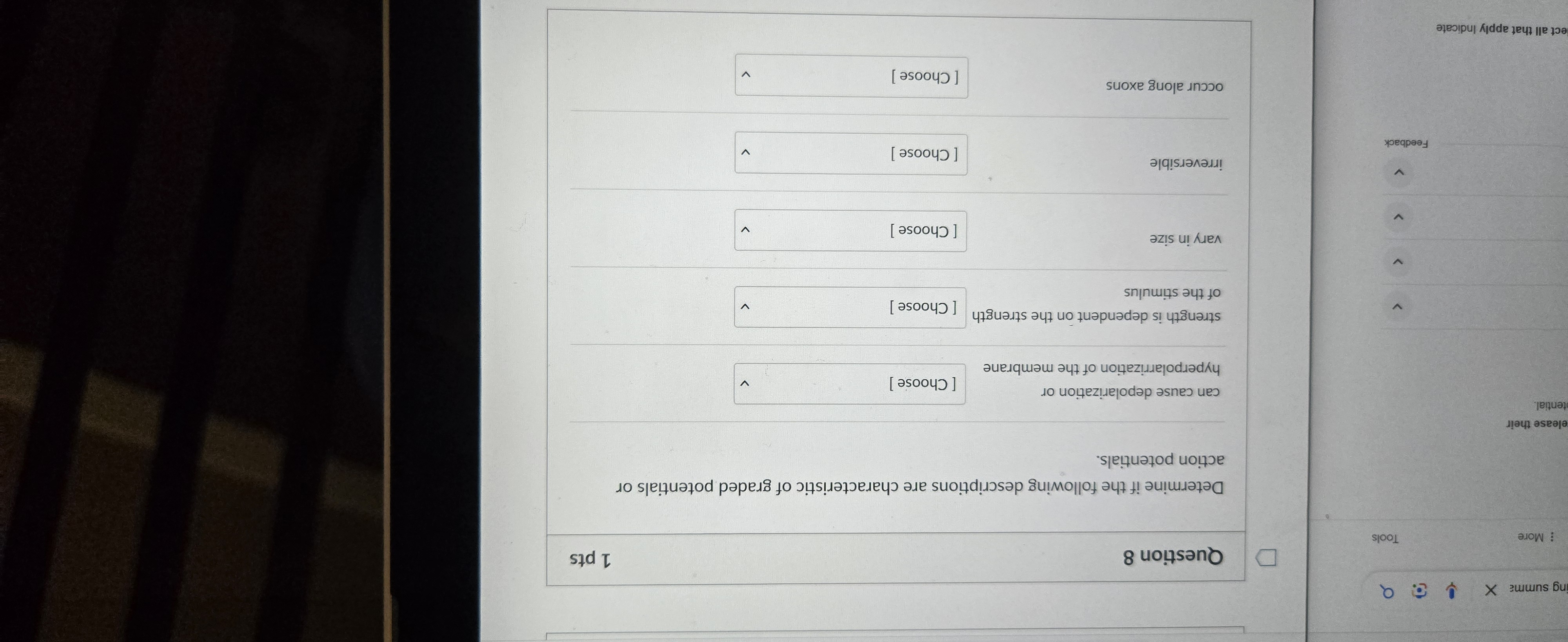 Solved Question 8Determine if the following descriptions are | Chegg.com