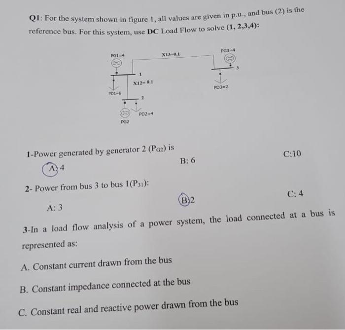 Solved Q1: For the system shown in figure 1, all values are | Chegg.com