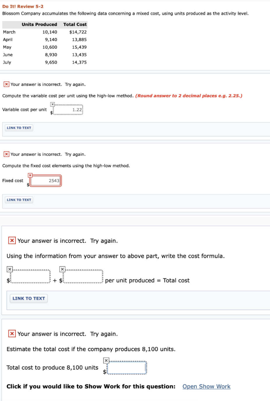 Solved Compute the variable cost per unit using the high-low | Chegg.com