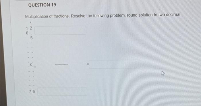 Solved Multiplication of fractions. Resolve the following | Chegg.com