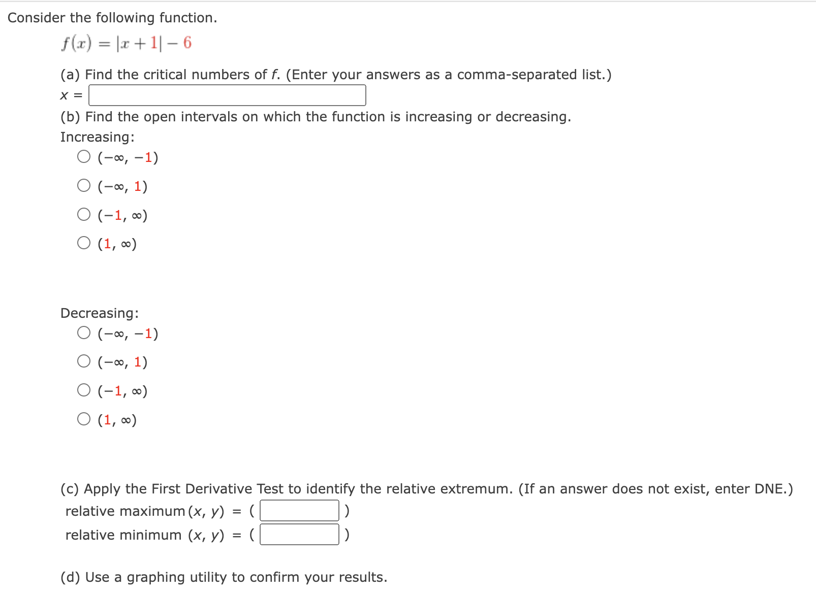 Solved Consider The Following Function F X X 1 6 A ﻿find