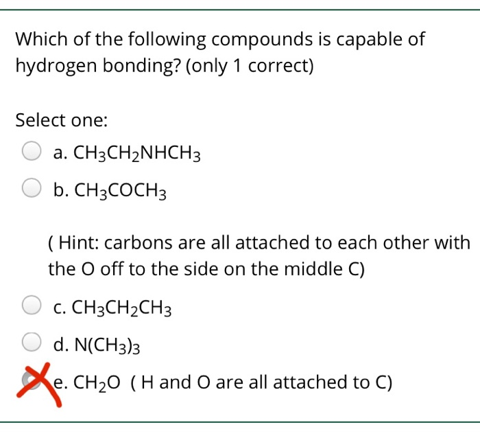 Solved Which of the following compounds is capable of | Chegg.com