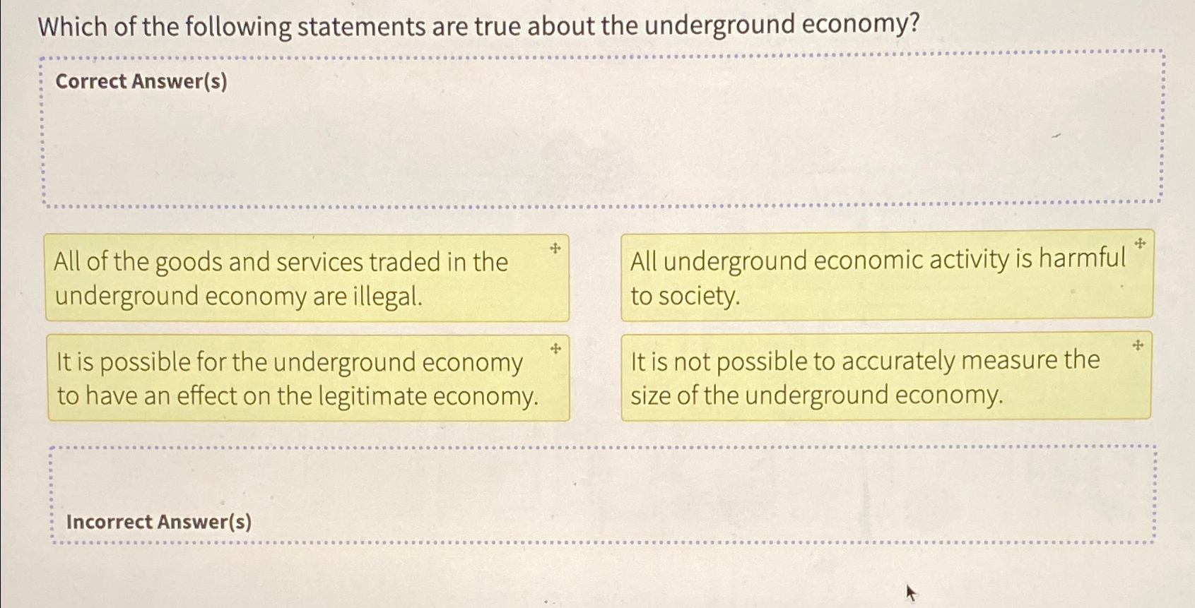 Which of the following statements are true about the | Chegg.com