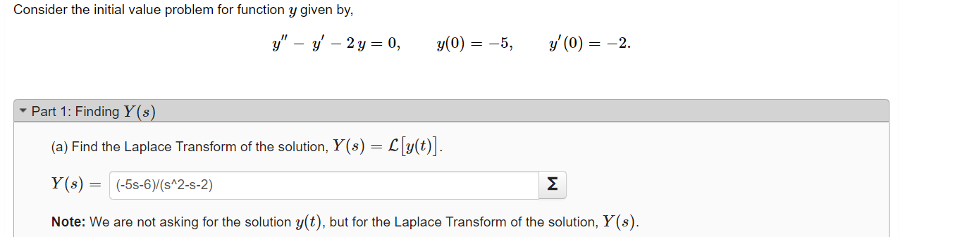 Solved Consider the initial value problem for function y | Chegg.com