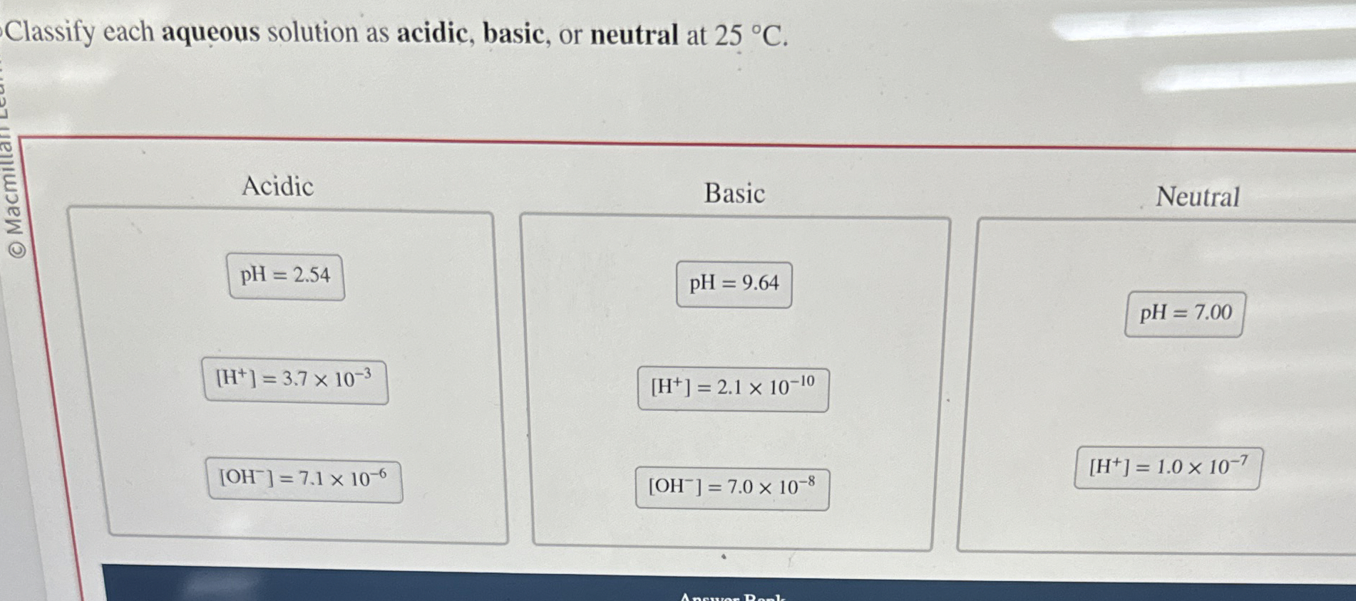 Solved Classify each aqueous solution as acidic, basic, or | Chegg.com