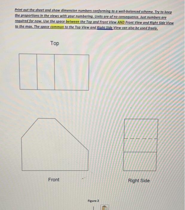 Solved Print out the sheet and show dimension numbers | Chegg.com
