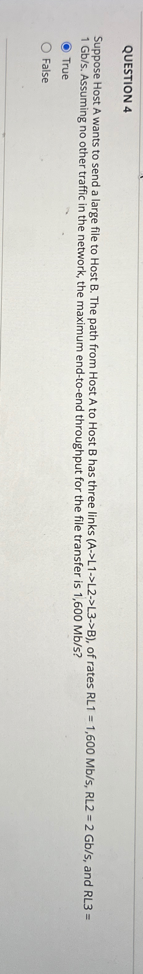 Solved QUESTION 4Suppose Host A wants to send a large file | Chegg.com