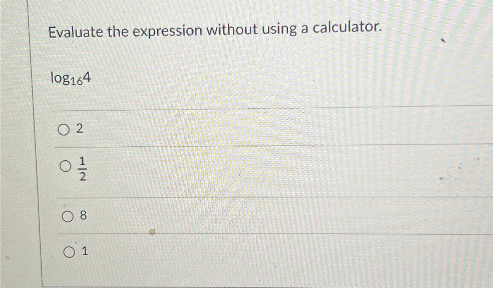 Solved Evaluate the expression without using a | Chegg.com