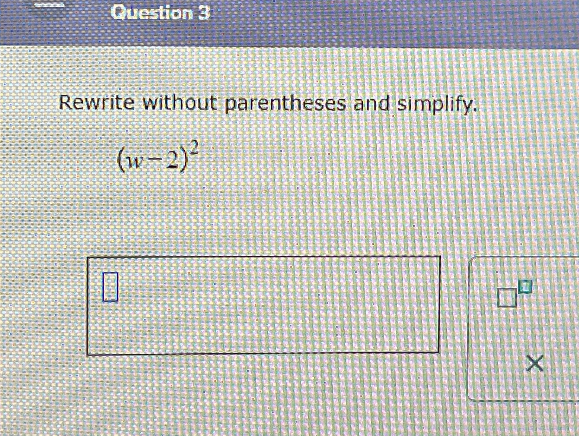 Solved Grestion 3Rewrite without parentheses and | Chegg.com
