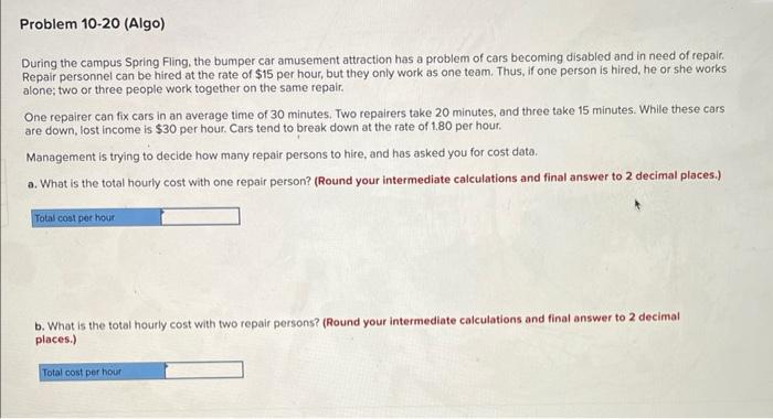 Solved During the campus Spring Fling, the bumper car | Chegg.com