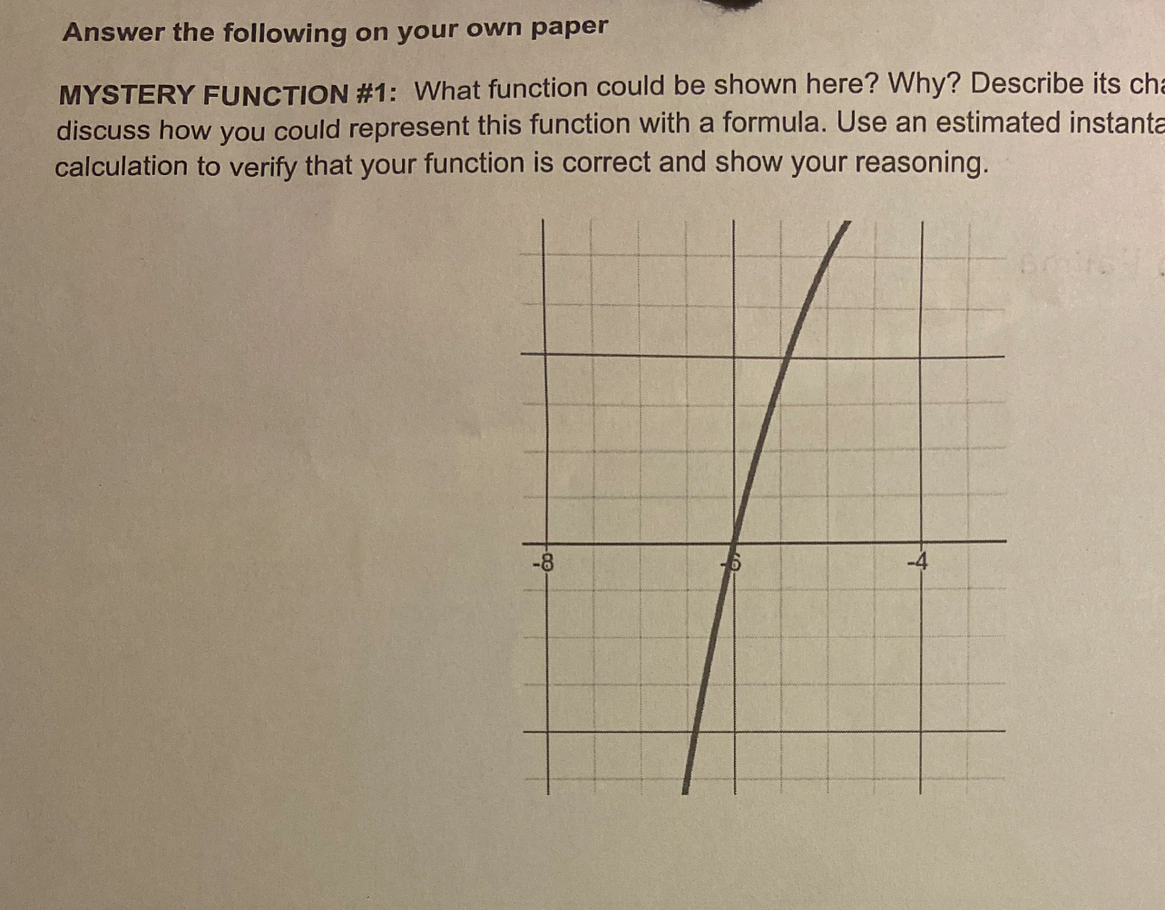 Solved Answer the following on your own paperMYSTERY | Chegg.com