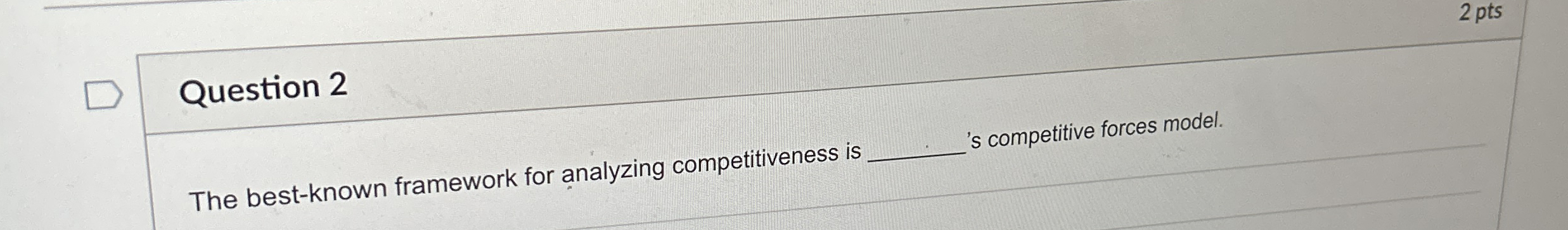 Solved Question 2The best-known framework for analyzing | Chegg.com