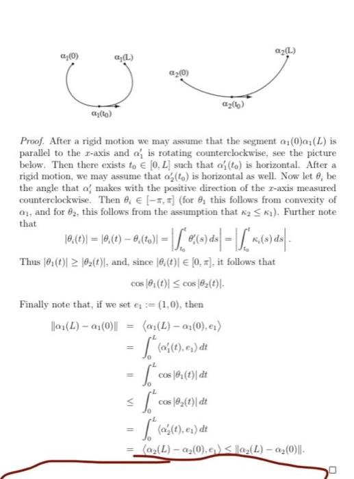 Exercise 9. Prove the four vertex theorem for convex | Chegg.com