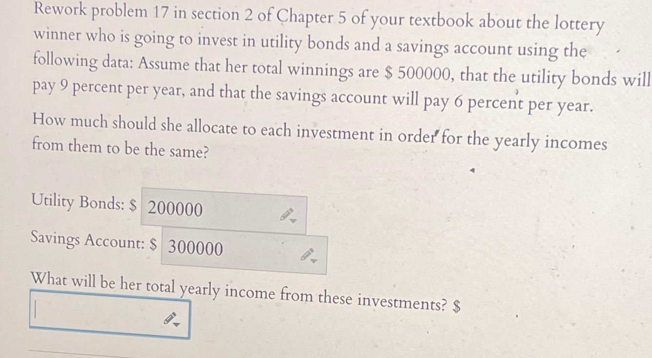 Solved Rework problem 17 ﻿in section 2 ﻿of Chapter 5 ﻿of | Chegg.com
