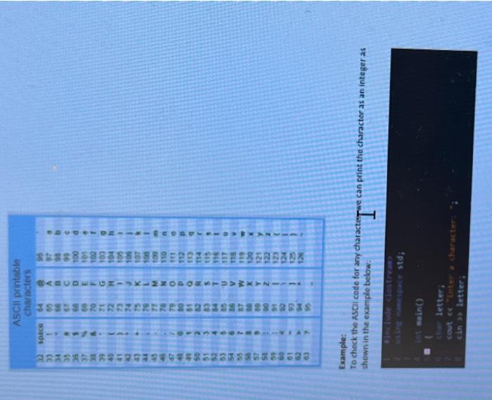 Solved ASCII (American Standard Code for Information | Chegg.com