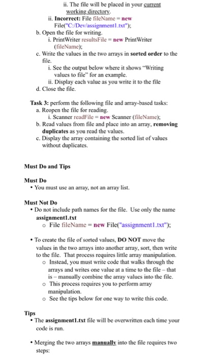 Solved Assignment Description Arrays were the first data | Chegg.com