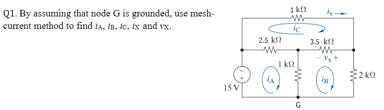 Solved Q3. ﻿Use node-voltage method to ﻿solve the problem | Chegg.com