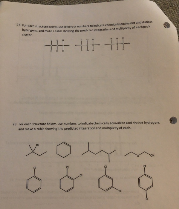 Solved 27. For each structure below ucture below, use | Chegg.com
