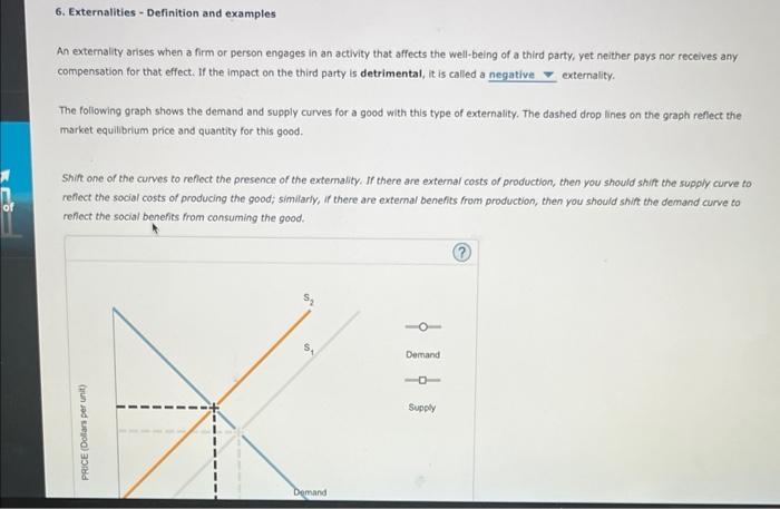 Solved 6. Externalities - Definition and examples An | Chegg.com